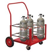LC12-4-U SCBA Cylinder Mobile Rolling Vertical Storage Cart | 30MIN ...
