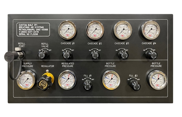 CC2X4X4M Mobile Cascade Breathing Air Control Panel | High Pressure ...