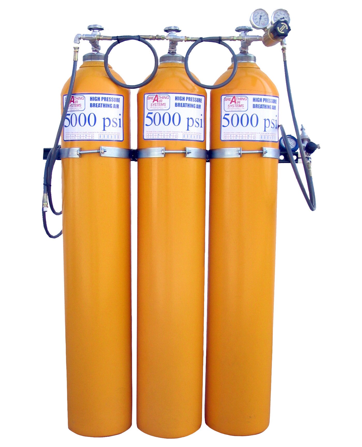 CS5-3R Three Cascade Cylinders With Plumbing HP Hose 5000PSI | High ...