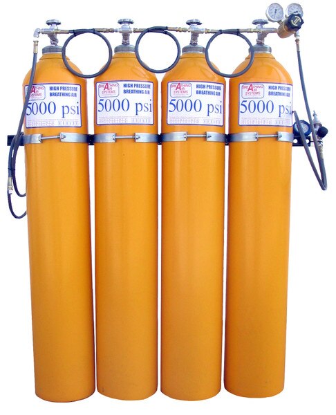CS5-4R Four Cascade Cylinders With Plumbing HP Hose 5000PSI | High ...