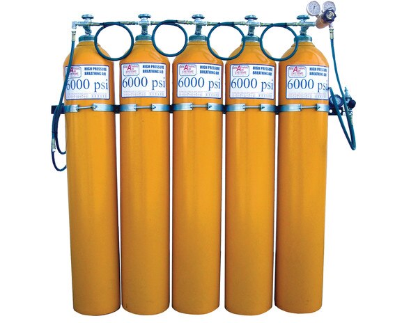 CS6-5R Five Cascade Cylinders With Plumbing HP Hose 6000PSI | High ...