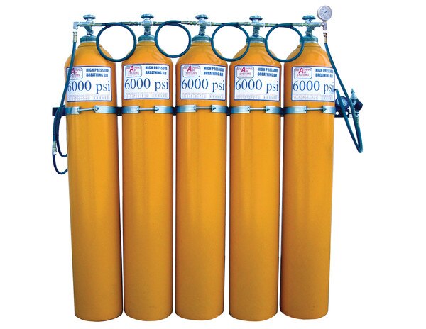 CS6-5 Five Cascade Cylinders With Plumbing HP Hose 6000PSI | High ...