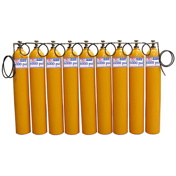 CS6-9 Nine Cascade Cylinders With Plumbing HP Hose 6000PSI | High ...