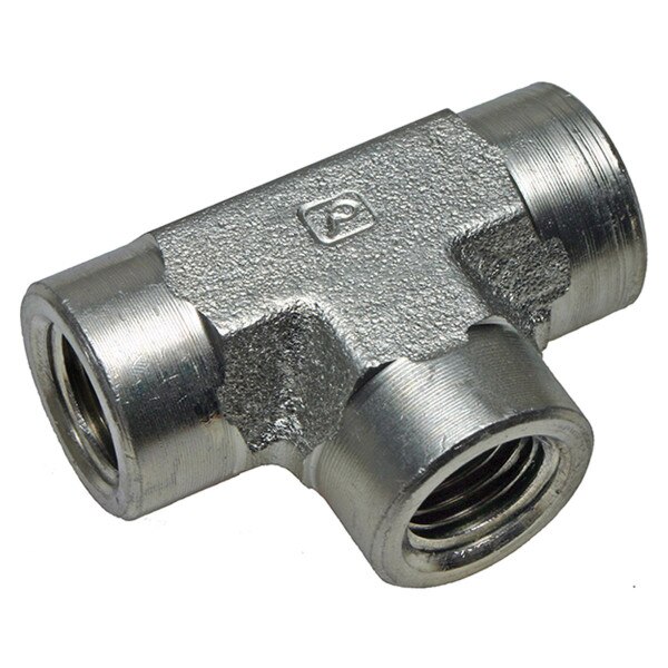 FTS 1/4" Steel Female Tee - Female Pipe Thread Adapter | High Pressure ...