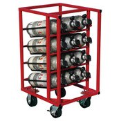6094-60M Nine SCBA Cylinder Rolling Storage Cart | 60 MIN 4500psi SCBA ...