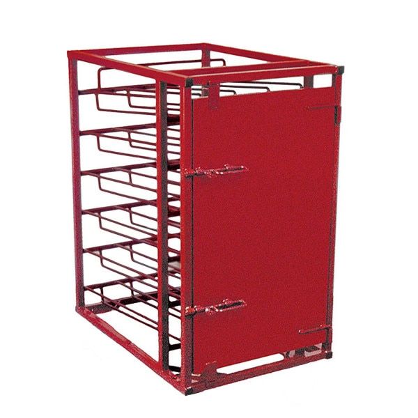 LR12-U-SD Twelve SCBA Cylinder Storage Rack | High Pressure Breathing ...