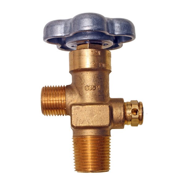 VLV347-25E CGA347 BRASS VALVE with 25E in 4500PSI INLET HIGH PRESSURE ...